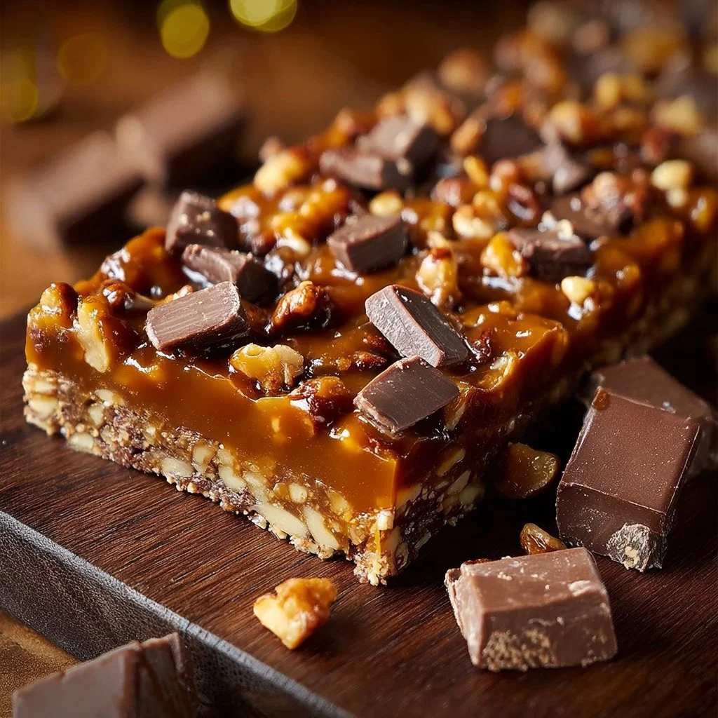 Caramel Chocolate Crunch Bars – D.K.H