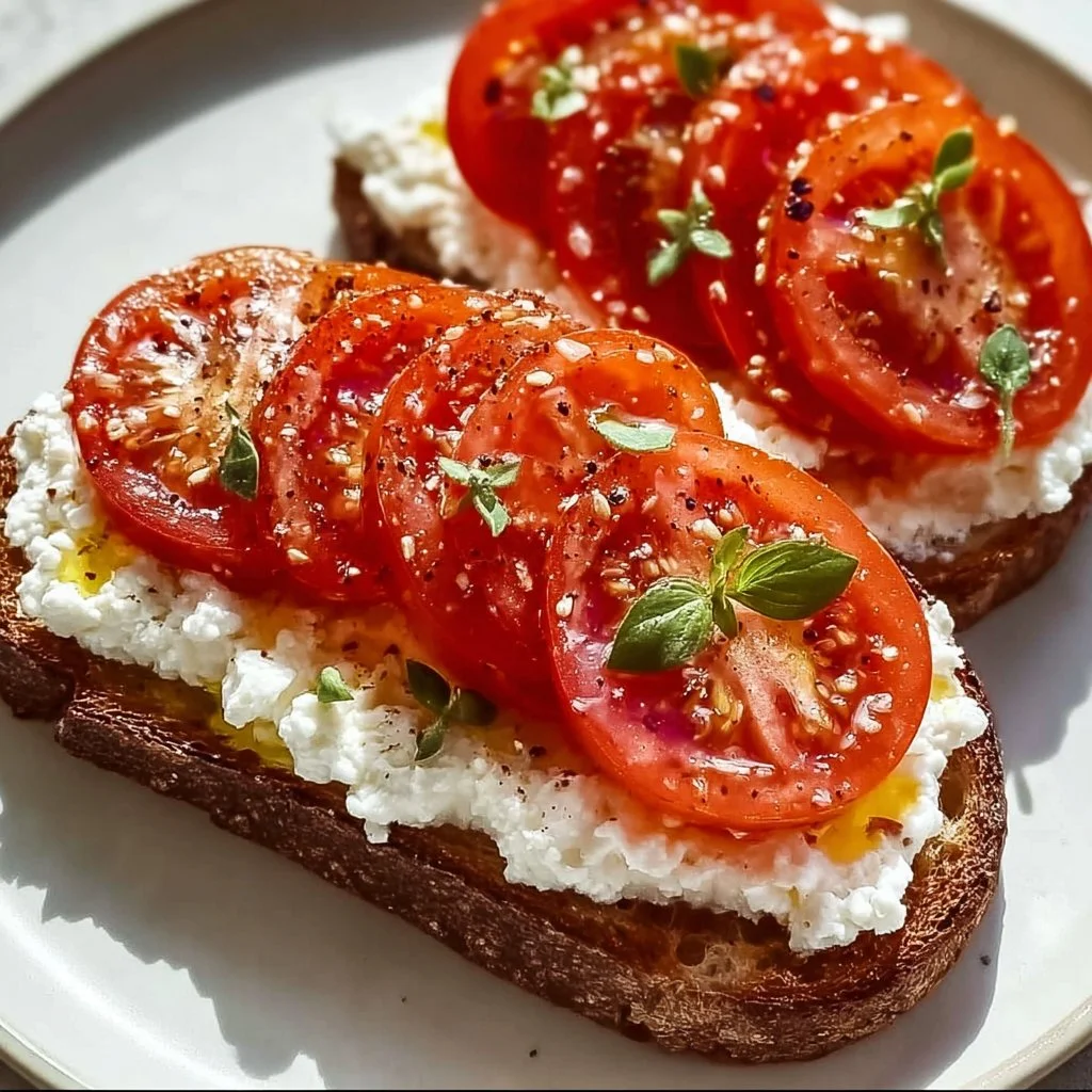 Tomato and Cottage Cheese Toast – D.K.H