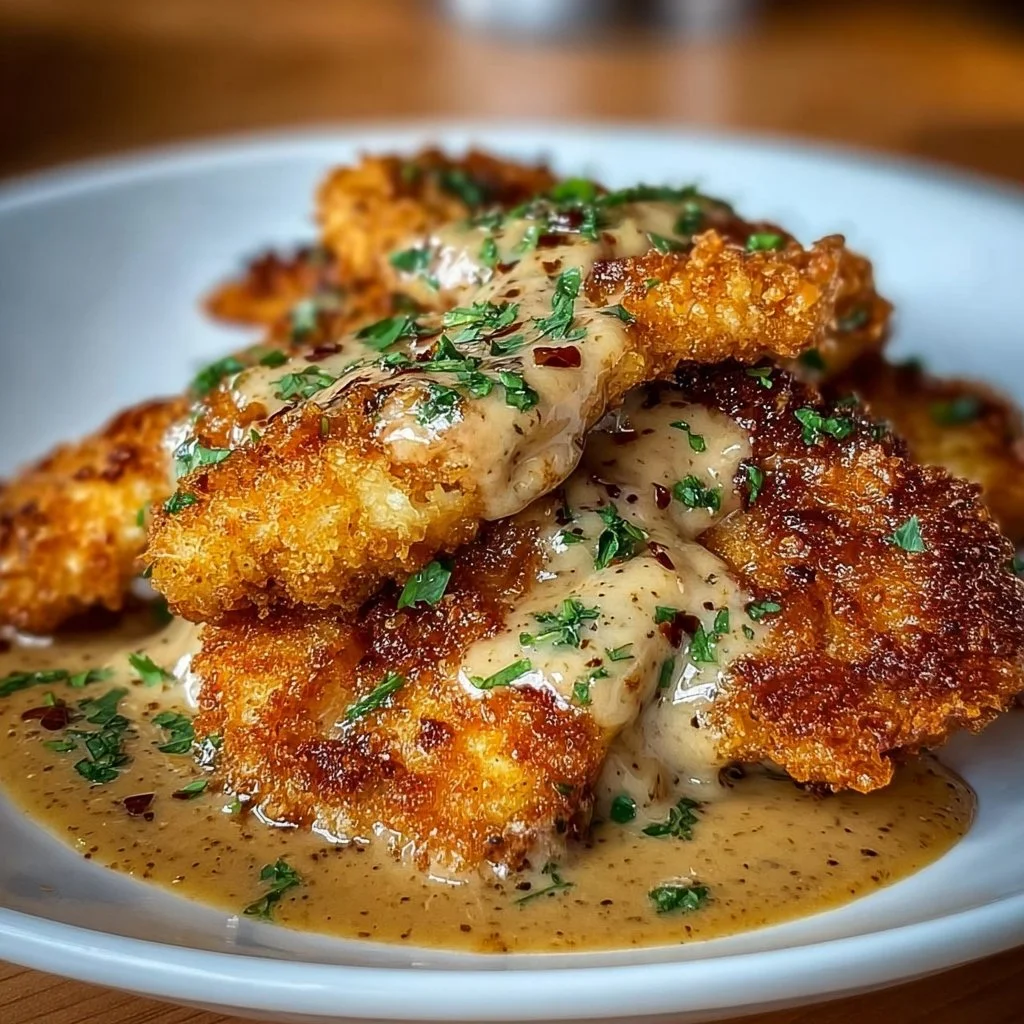 Crispy Parmesan Chicken with a Rich Garlic Sauce – D.K.H
